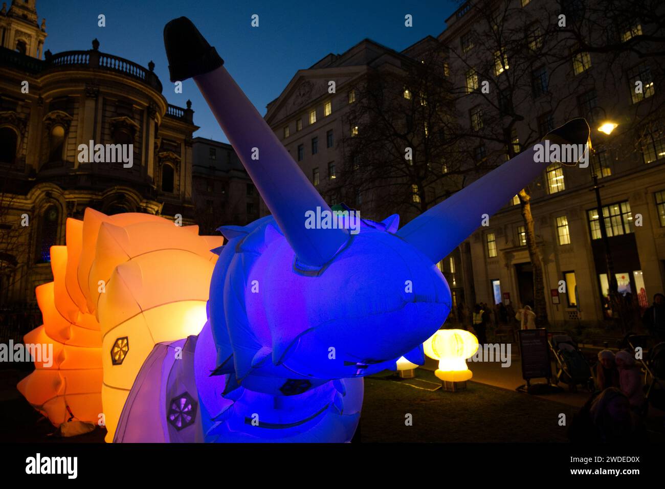 Soft robotics snail at Glowbot Garden art exhibition Stock Photo - Alamy