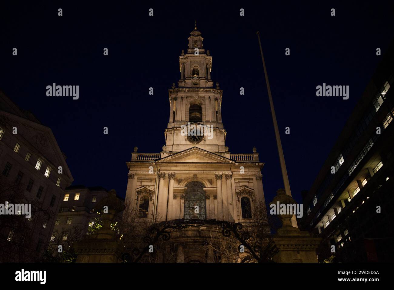 St Mary le Strand church on the strand in London Stock Photo - Alamy