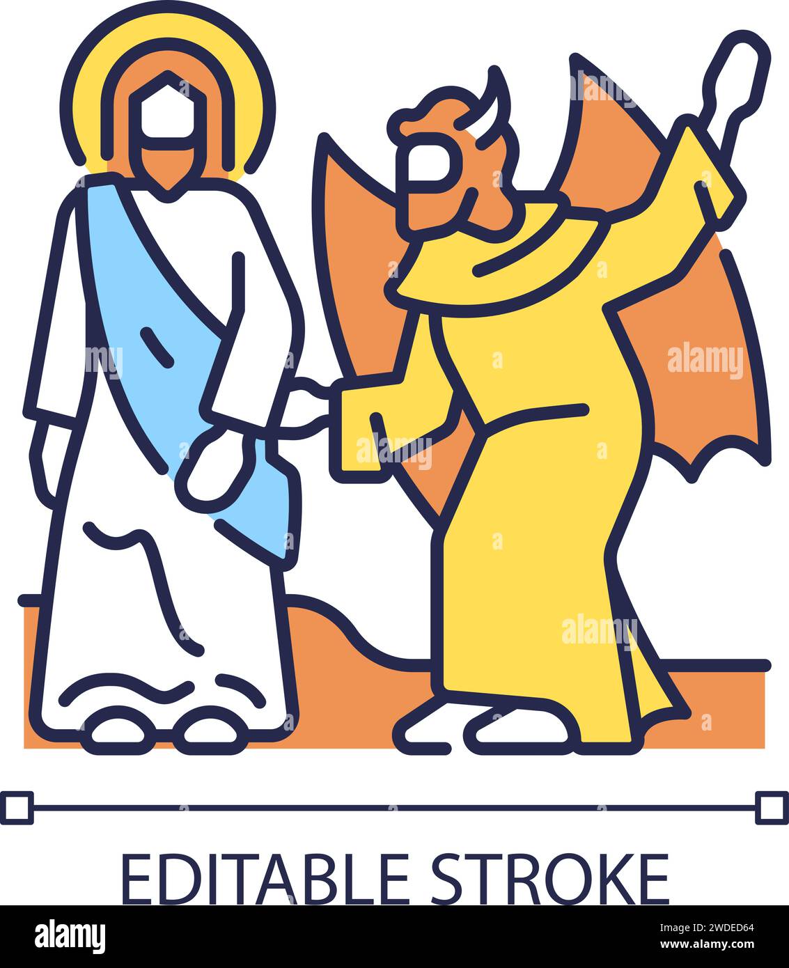 The temptation of jesus Cut Out Stock Images & Pictures - Alamy