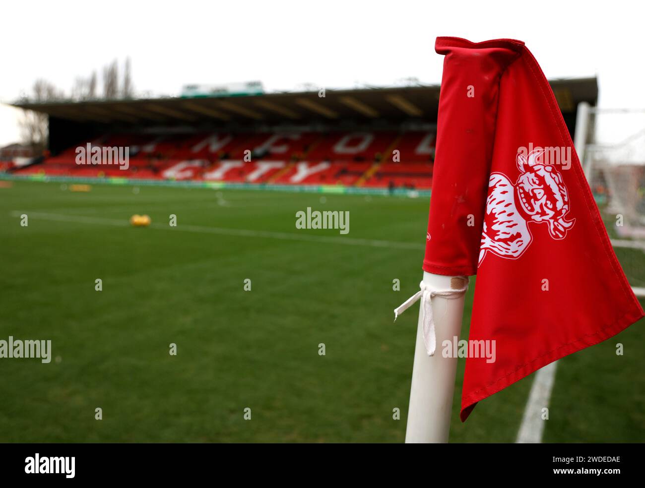 A general view of the corner flag ahead of the Sky Bet League One match ...