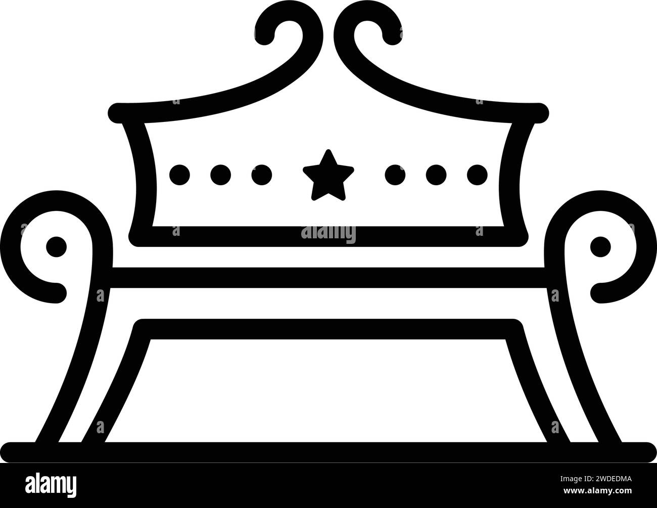 Icon for bench,pew Stock Vector Image & Art - Alamy