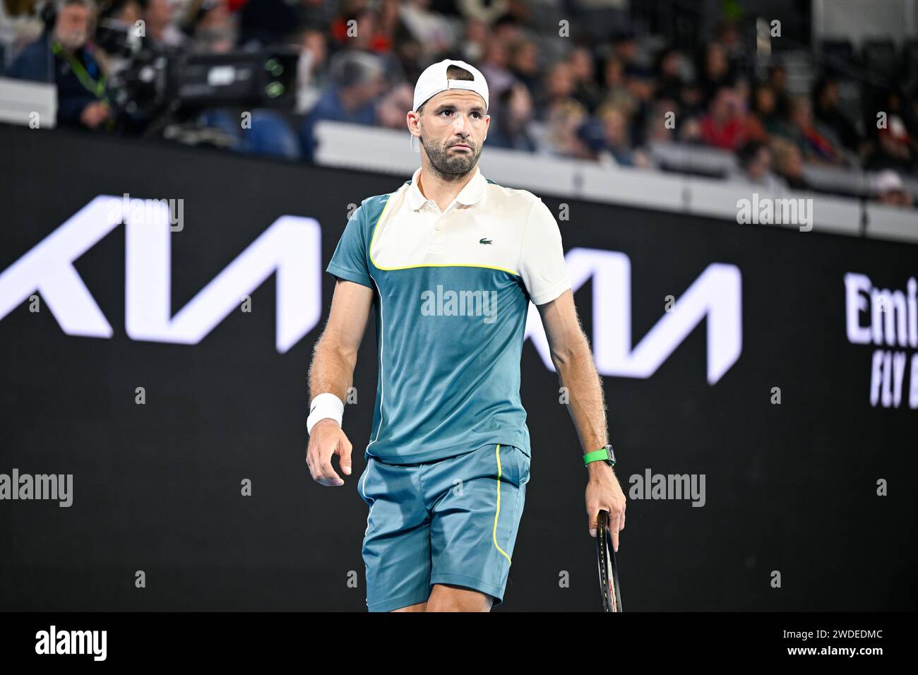 Paris, France. 18th Jan, 2024. Grigor Dimitrov during the Australian ...