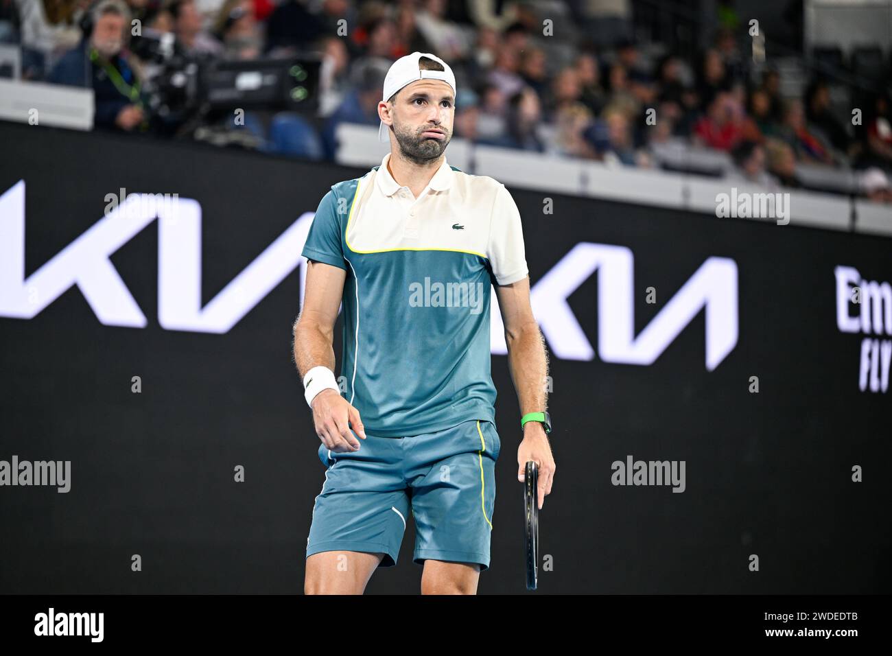 Paris, France. 18th Jan, 2024. Grigor Dimitrov during the Australian ...
