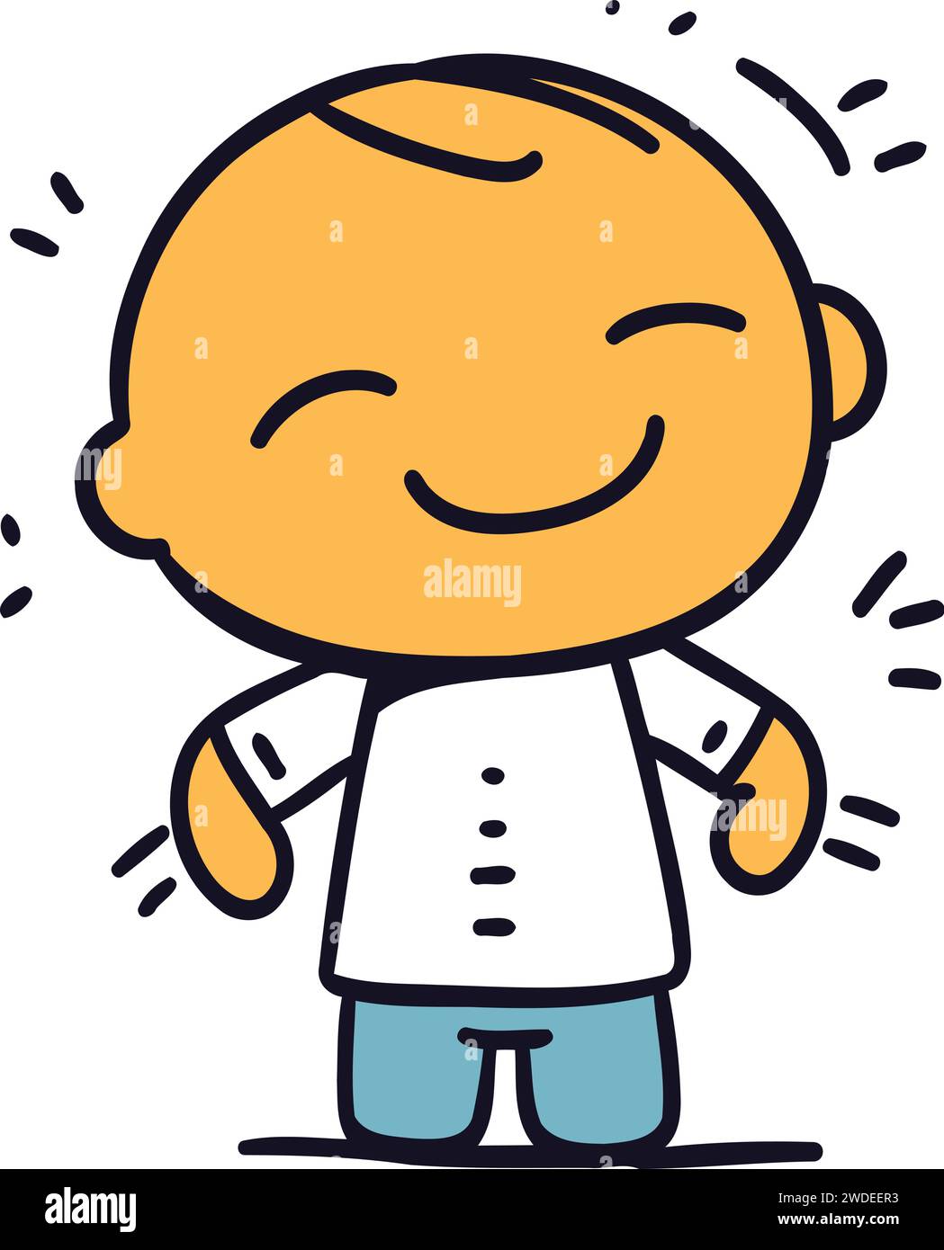 Stick figure baby boy Stock Vector Images - Alamy