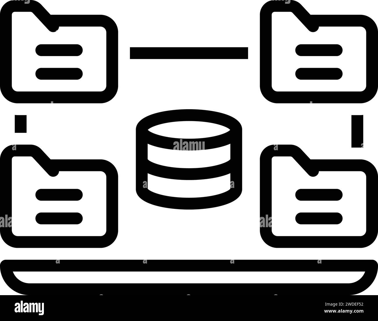 Icon for data,folder Stock Vector Image & Art - Alamy