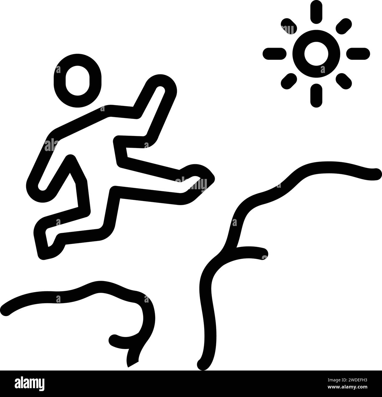 Icon for determination,jump Stock Vector Image & Art - Alamy