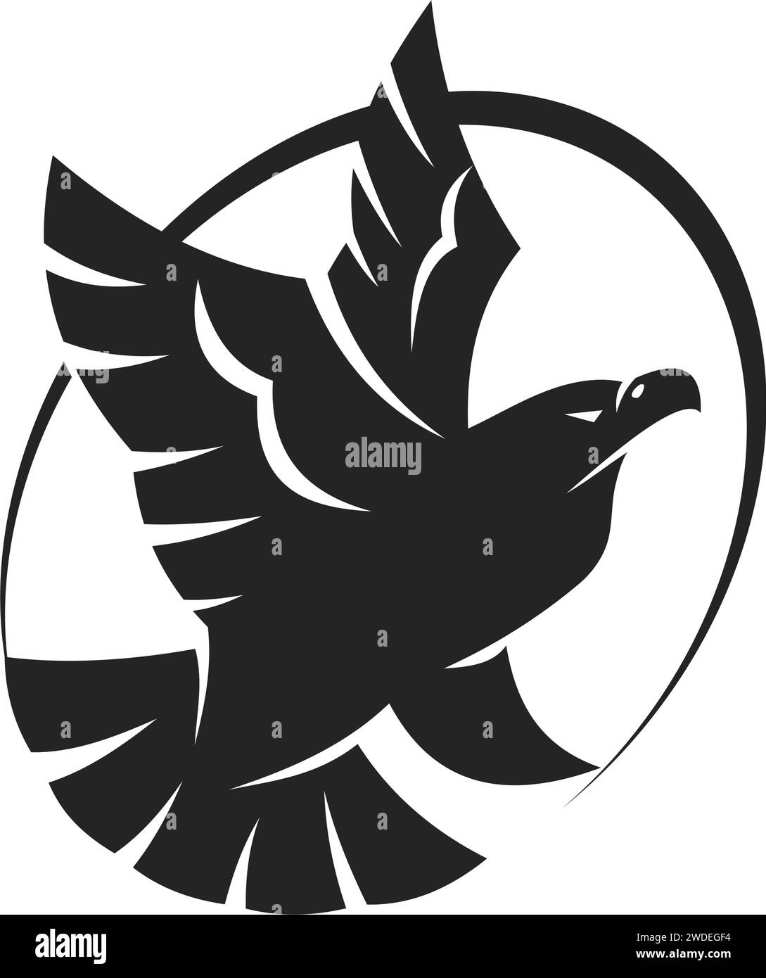 Falcon Logo template Isolated. Brand Identity. Icon Abstract Vector ...