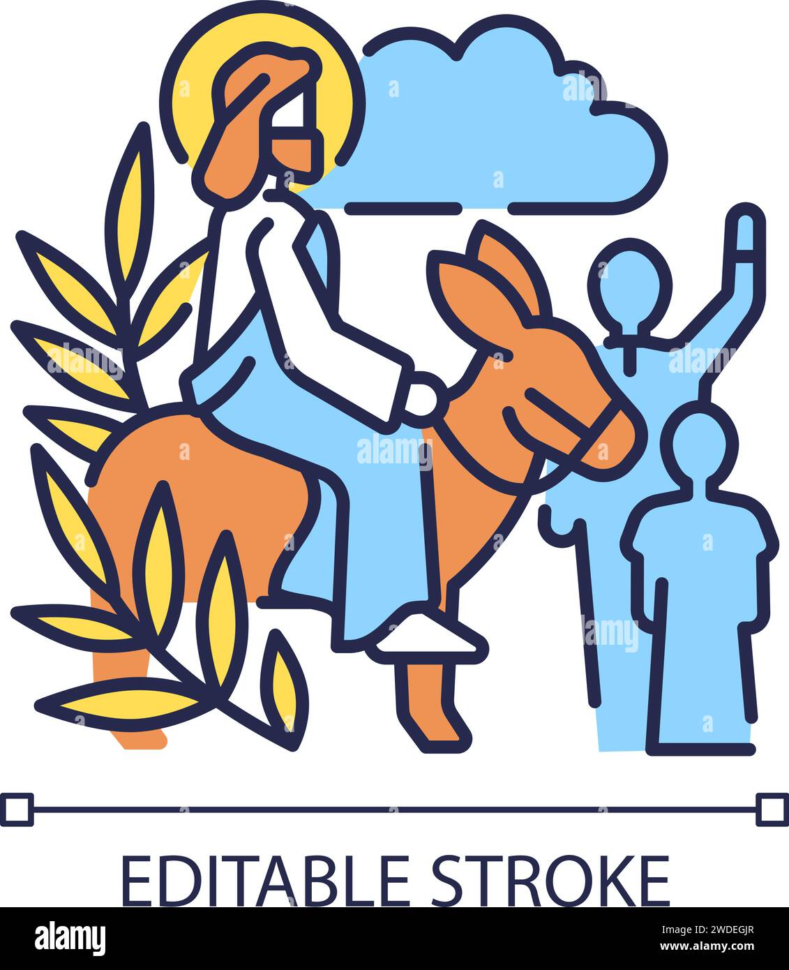 Jesus triumphal entry hi-res stock photography and images - Alamy