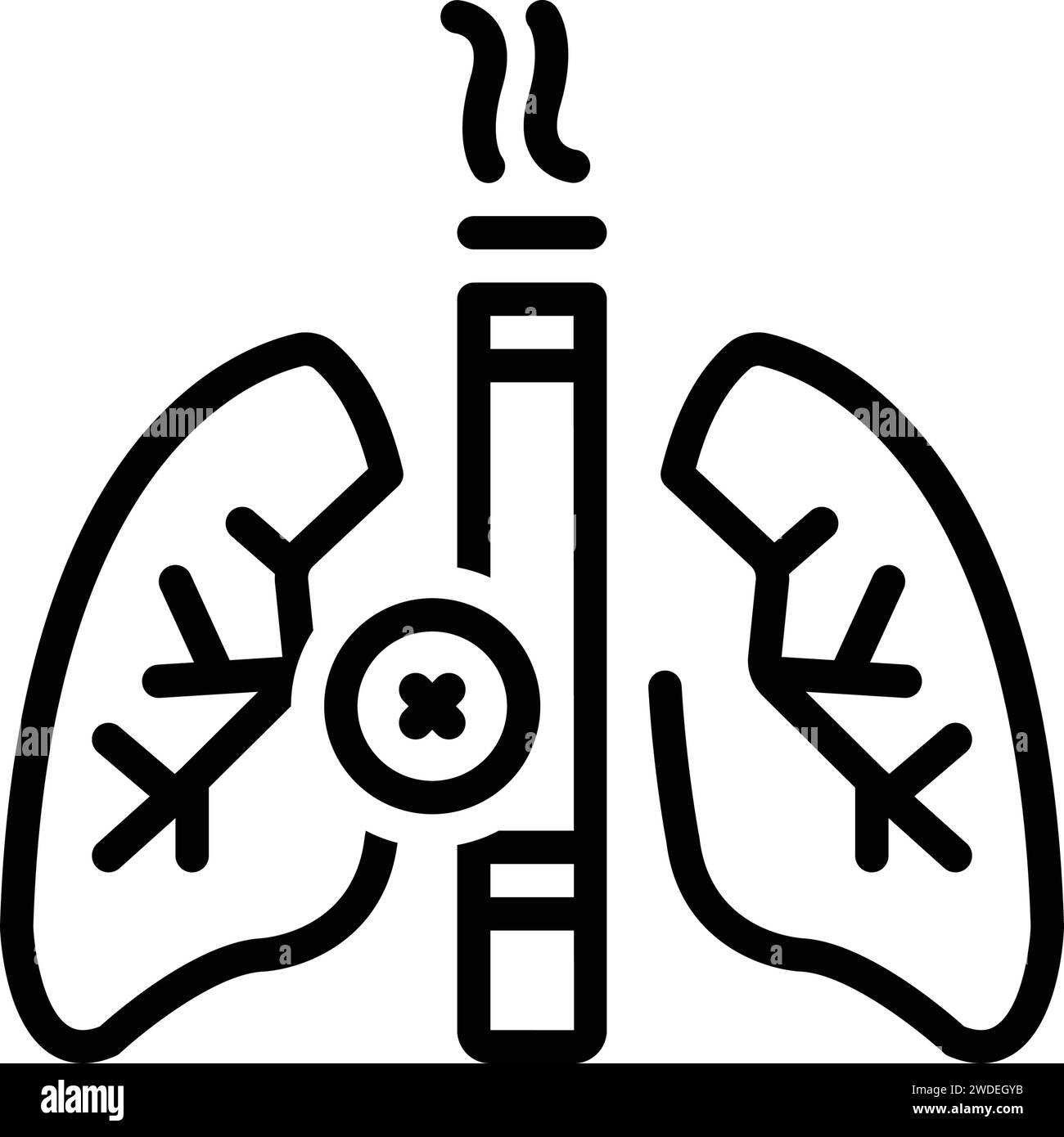 Smoking awareness logo Stock Vector Images - Alamy