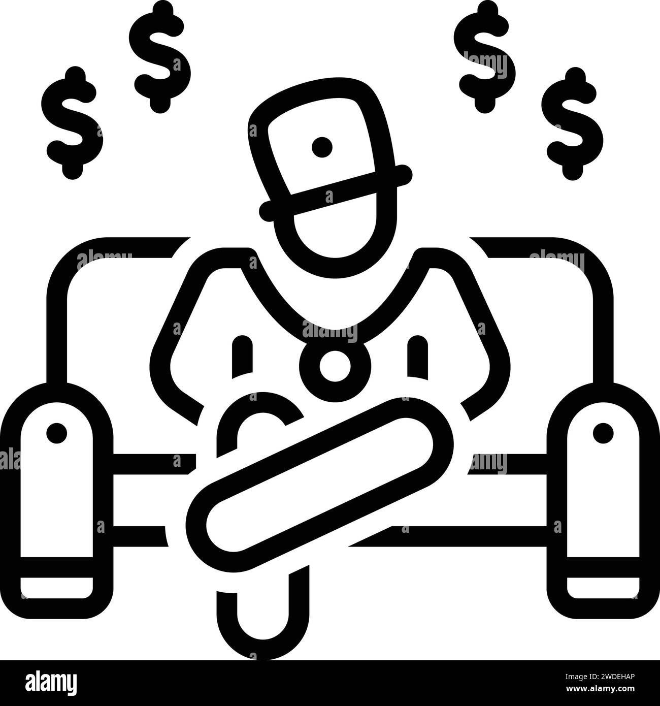 Vector logo man sofa hi-res stock photography and images - Alamy