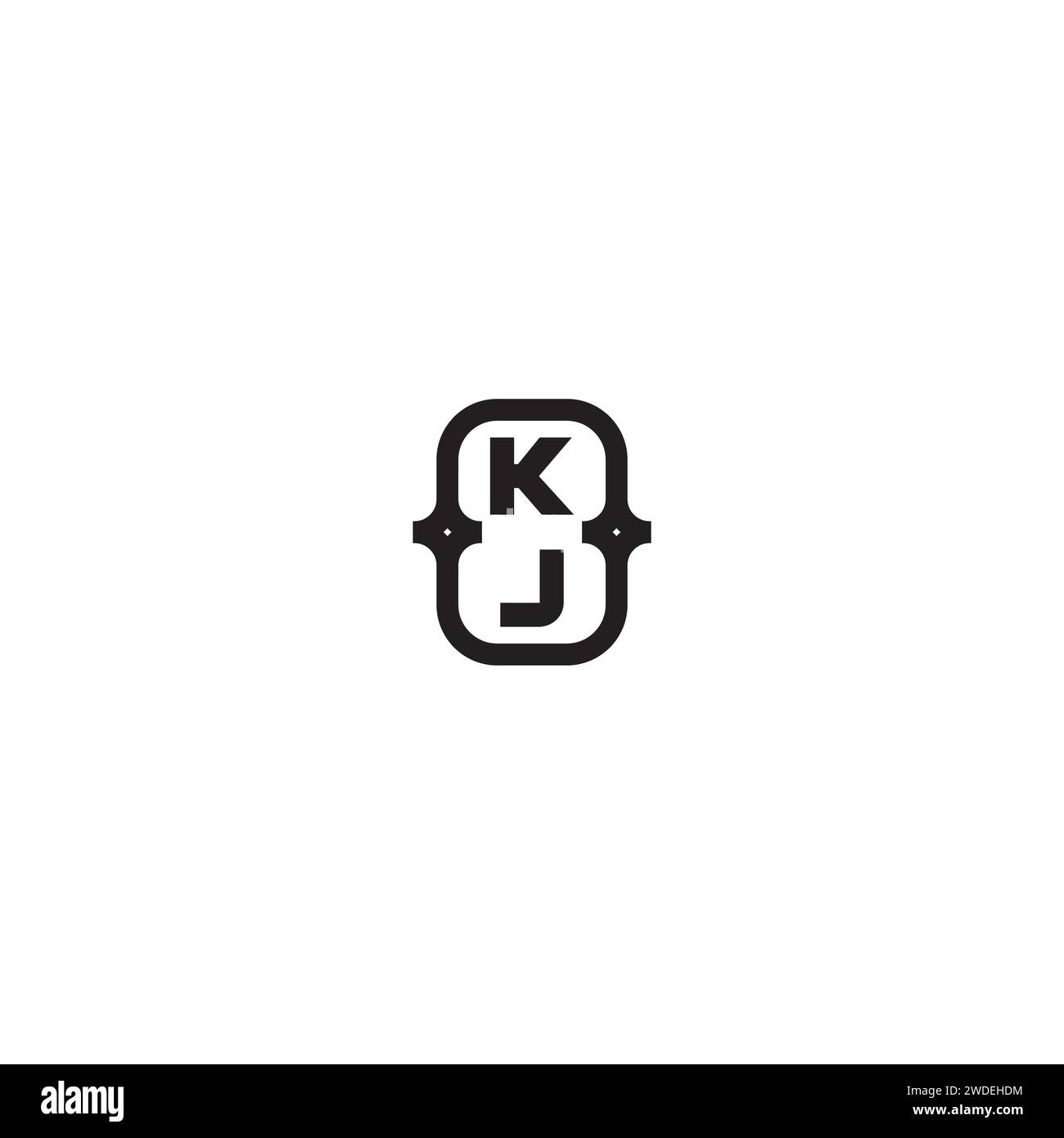 Letter kj vector vectors hi-res stock photography and images - Alamy