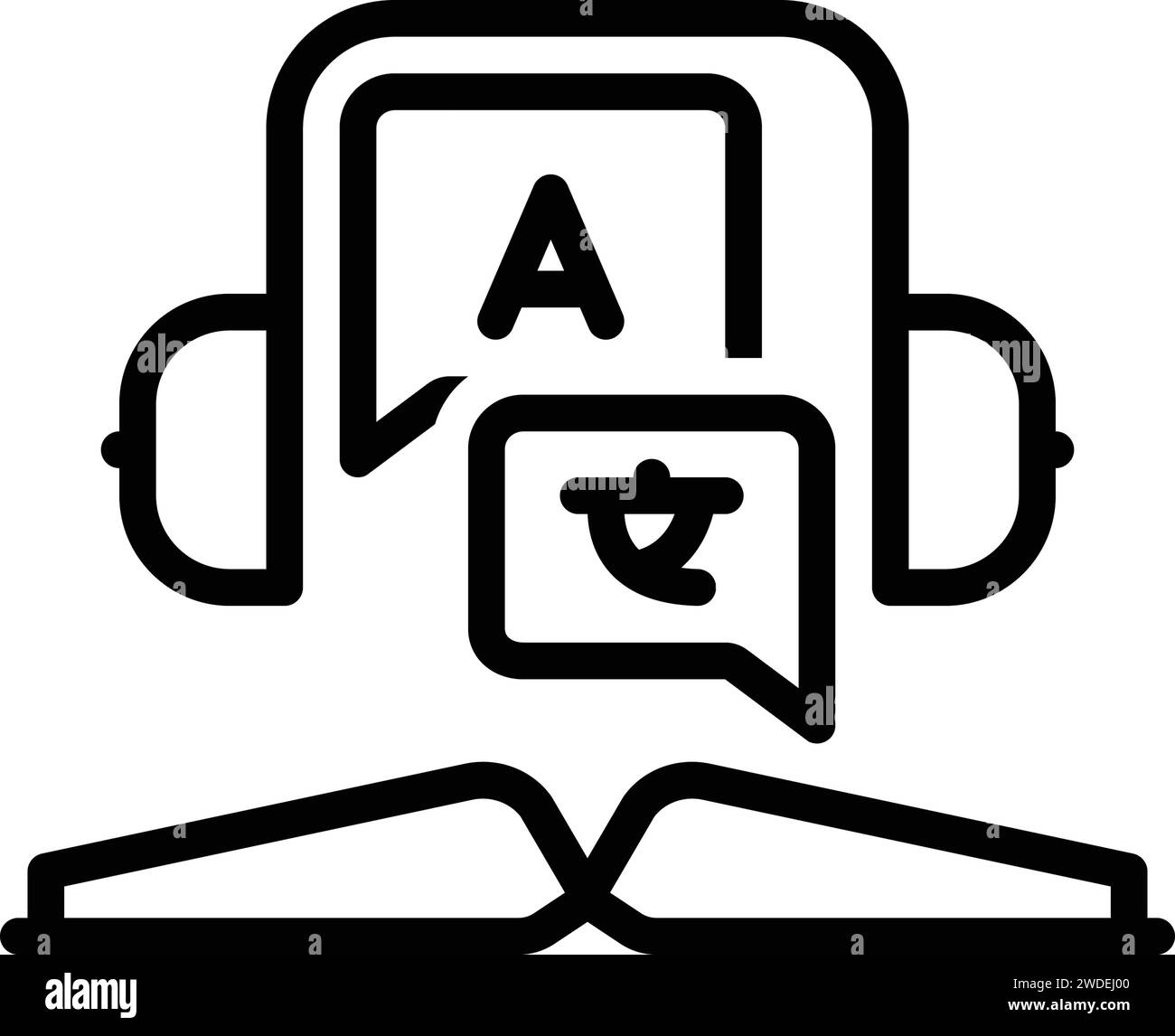 Icon for interpretation,dictionary Stock Vector Image & Art - Alamy