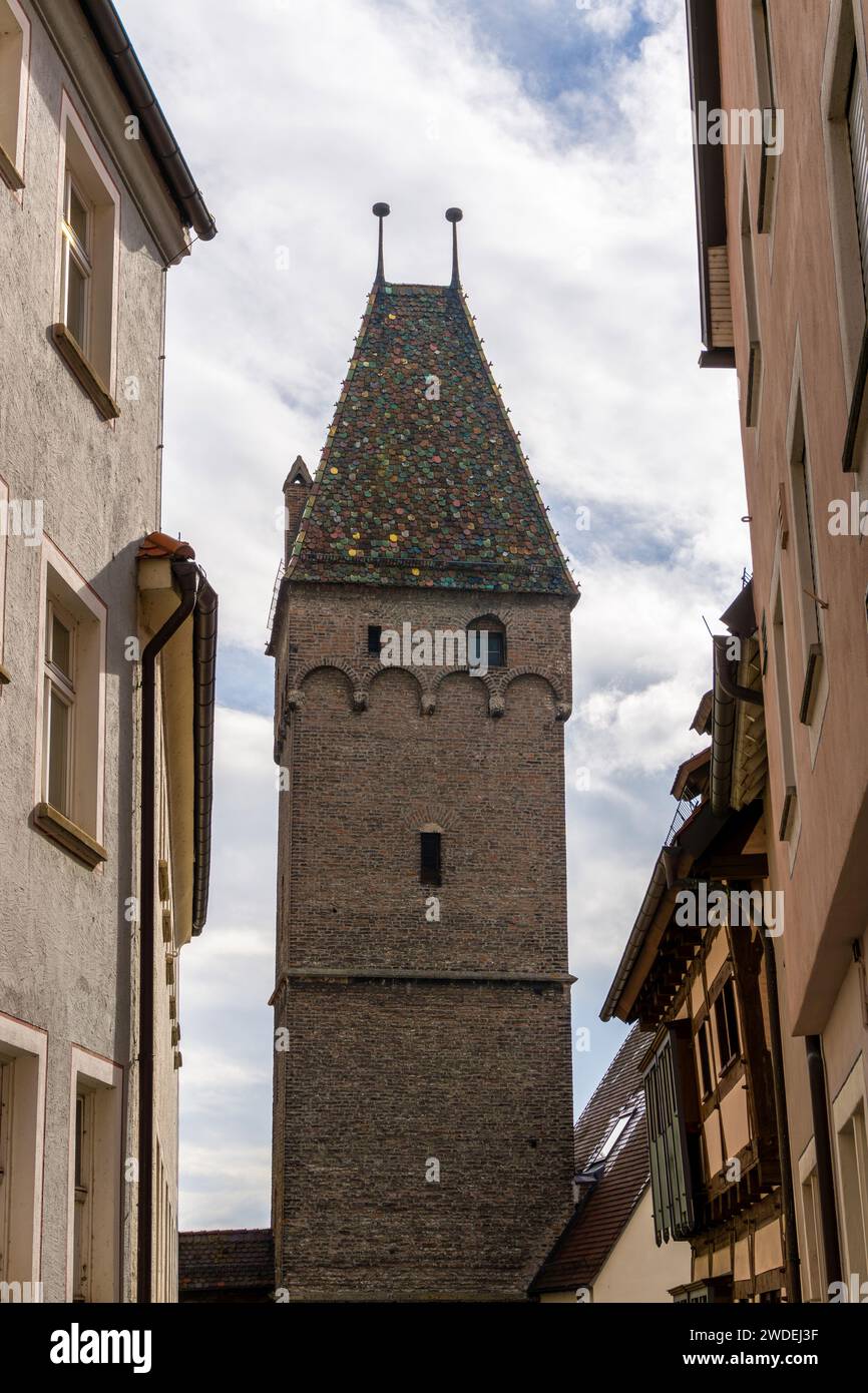 The 36.1 metre Metzgerturm (Butcher's Tower), Ulm, southern Germany ...