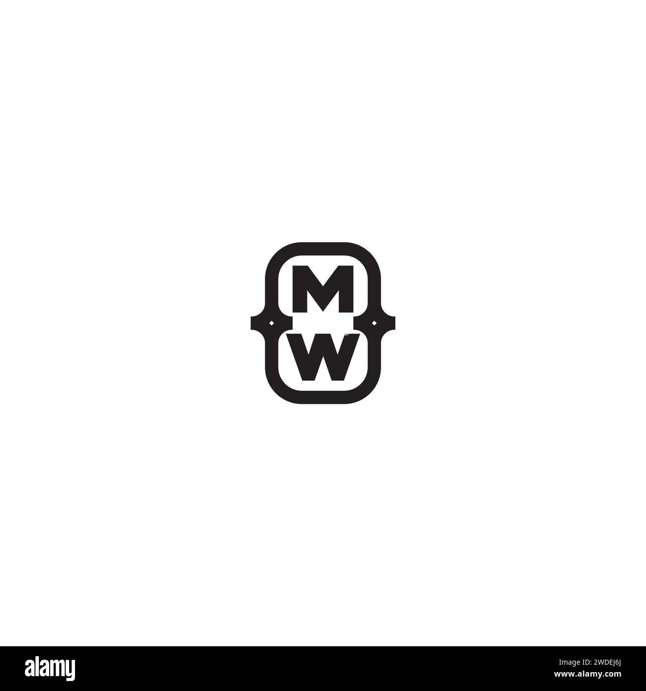 Mw initial vector vectors hi-res stock photography and images - Alamy