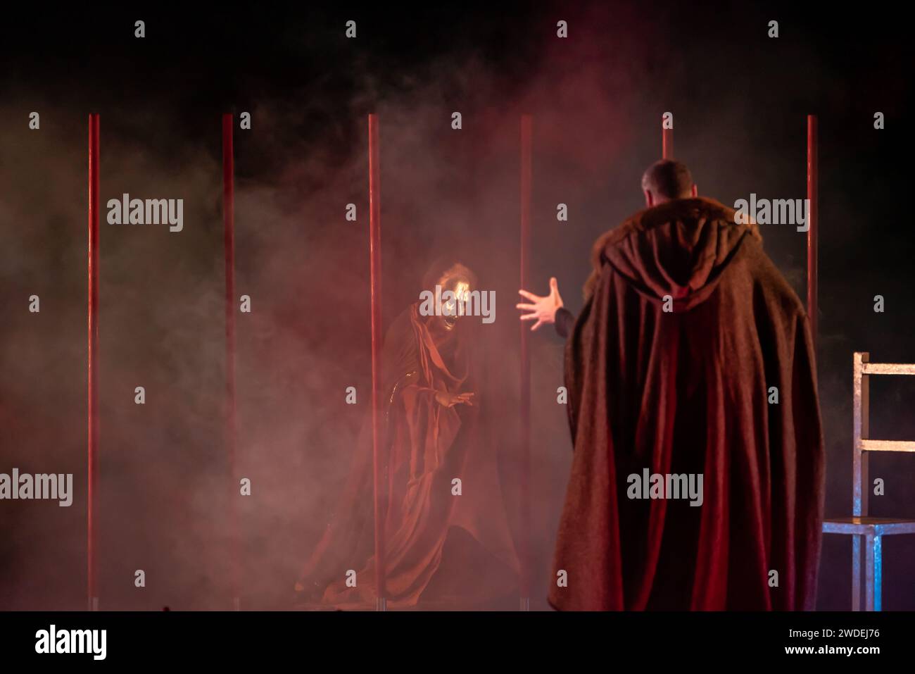 Cangas, Pontevedra, Spain. Jan, 19th, 2024. theatre representation of ...