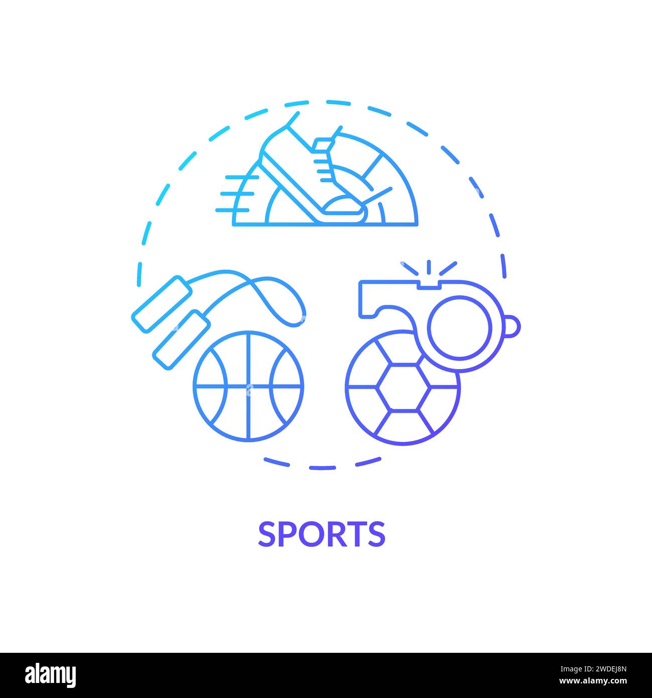 Thin line simple gradient sports icon concept Stock Vector Image & Art ... Thin line simple gradient sports icon concept Stock Vector Image & Art ...