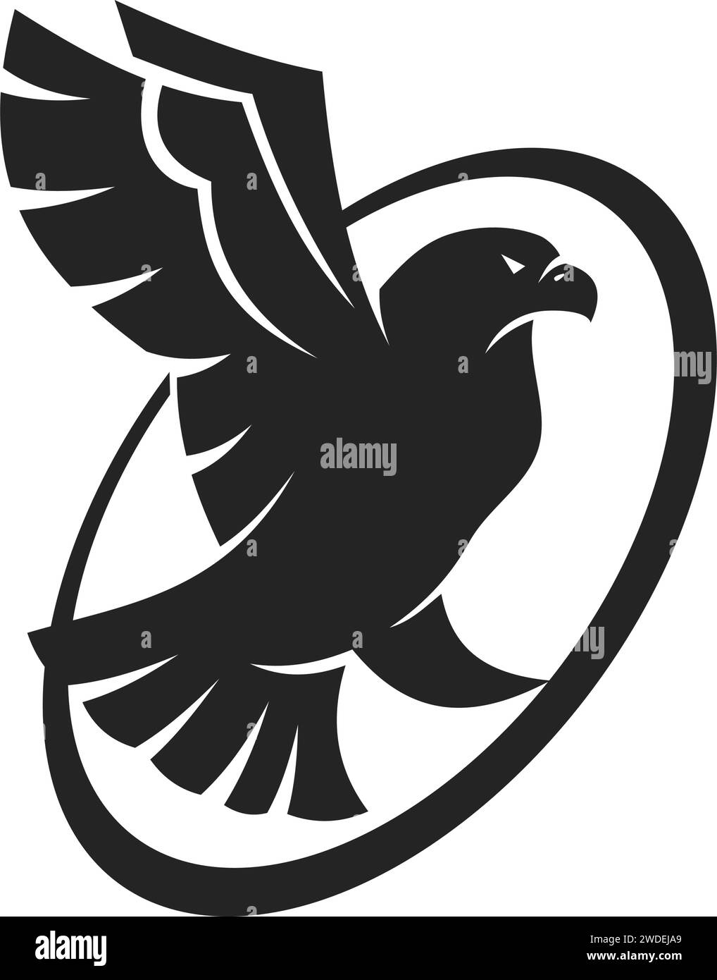 Falcon Logo template Isolated. Brand Identity. Icon Abstract Vector ...