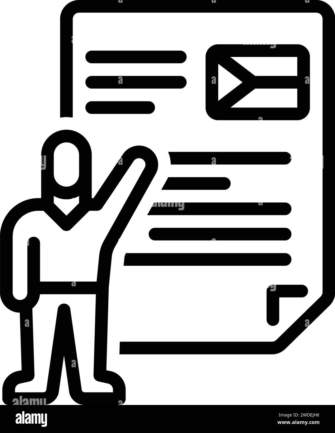 Civil right vector icon Cut Out Stock Images & Pictures - Alamy