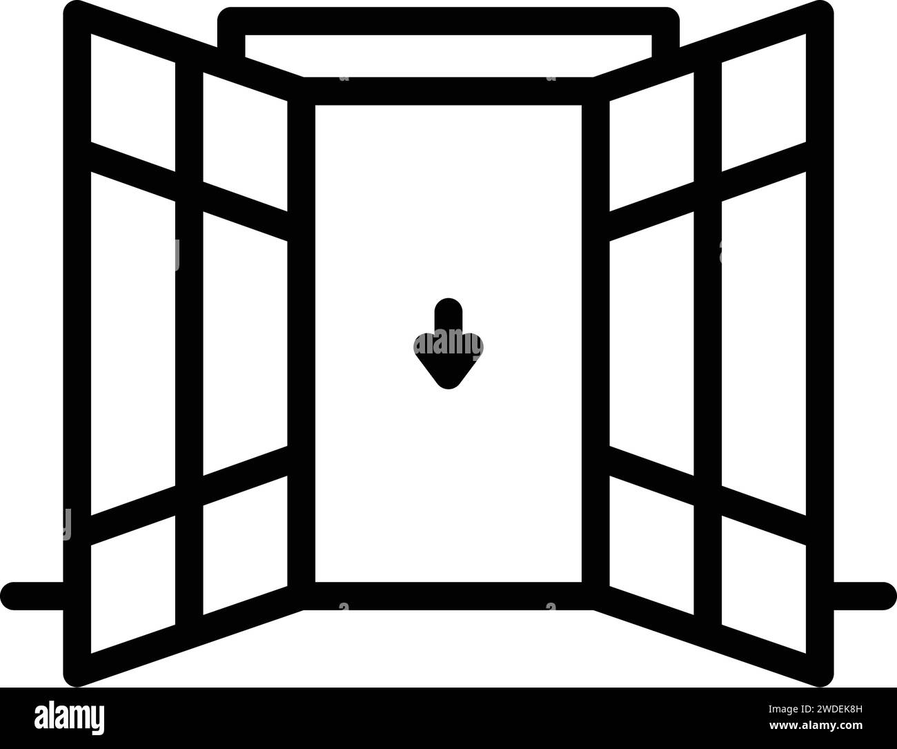 Icon for open,door Stock Vector Image & Art - Alamy