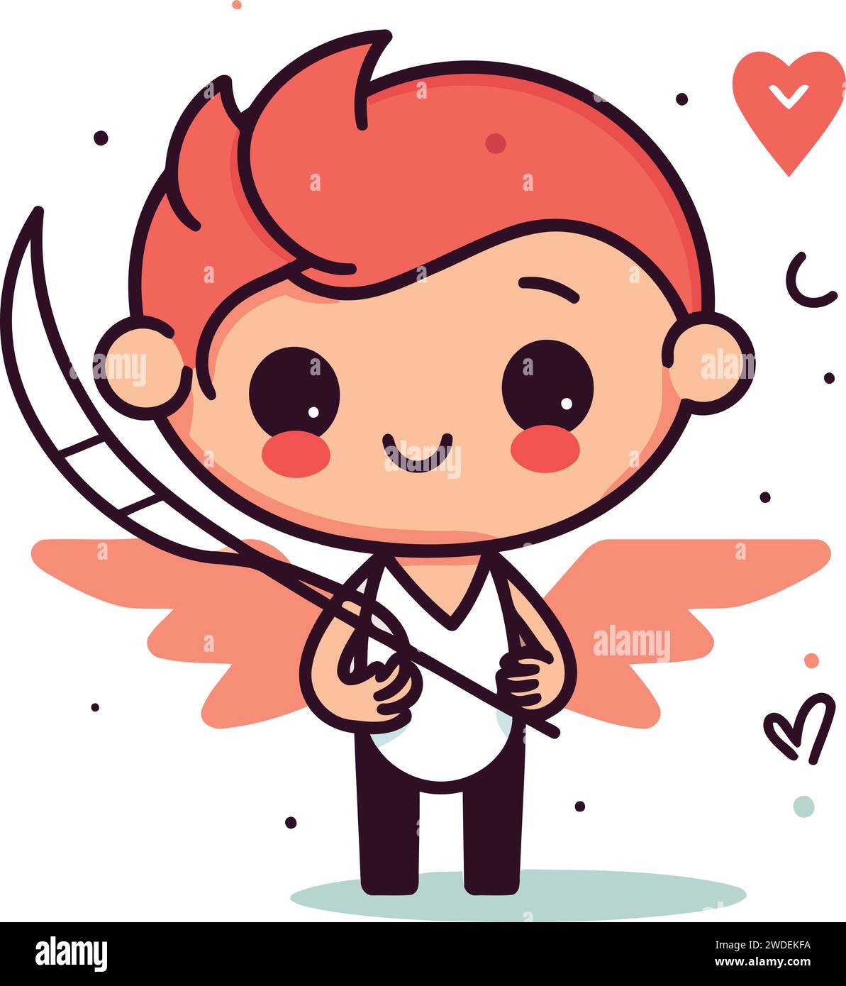 The boy with wings Stock Vector Images - Alamy