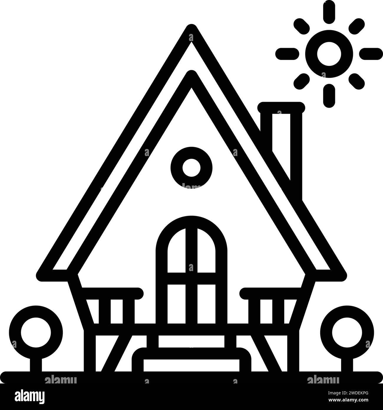 Icon for cabin,humpy Stock Vector Image & Art - Alamy