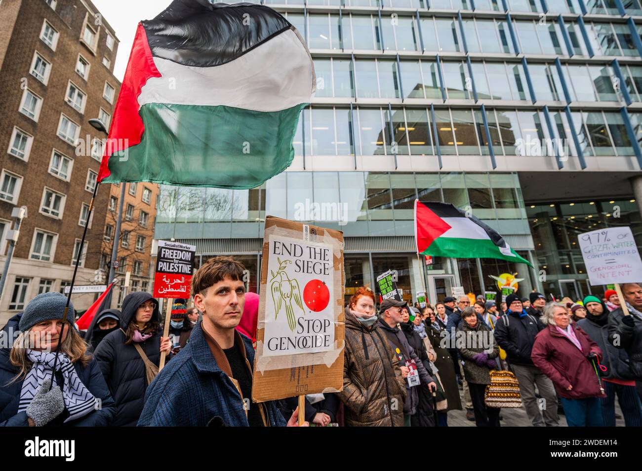 London, UK. 20th Jan, 2024. Shut it Down protest, calling for a ...