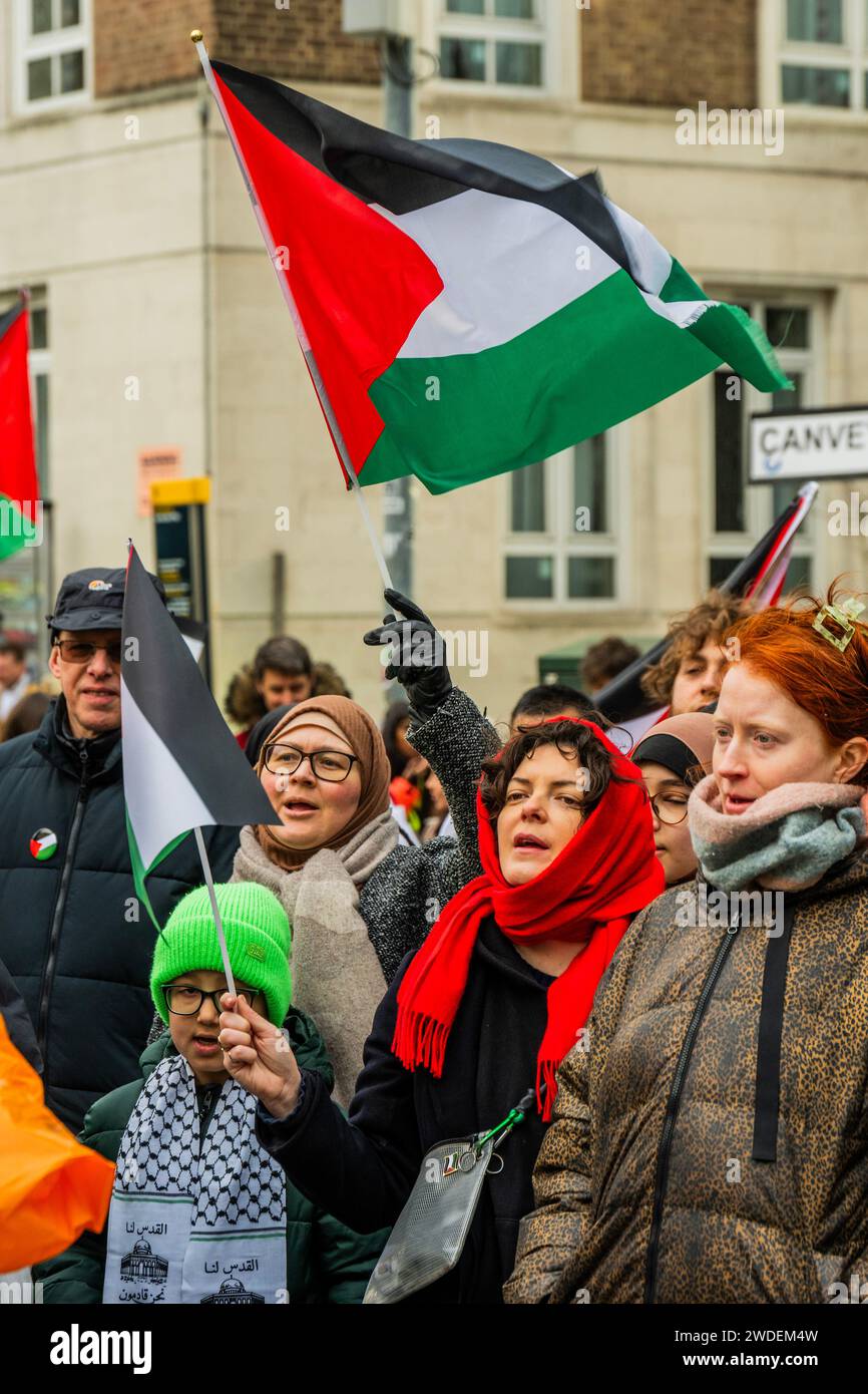 London, UK. 20th Jan, 2024. Shut it Down protest, calling for a ...