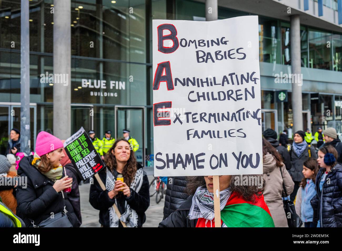 London, UK. 20th Jan, 2024. Shut it Down protest, calling for a ...