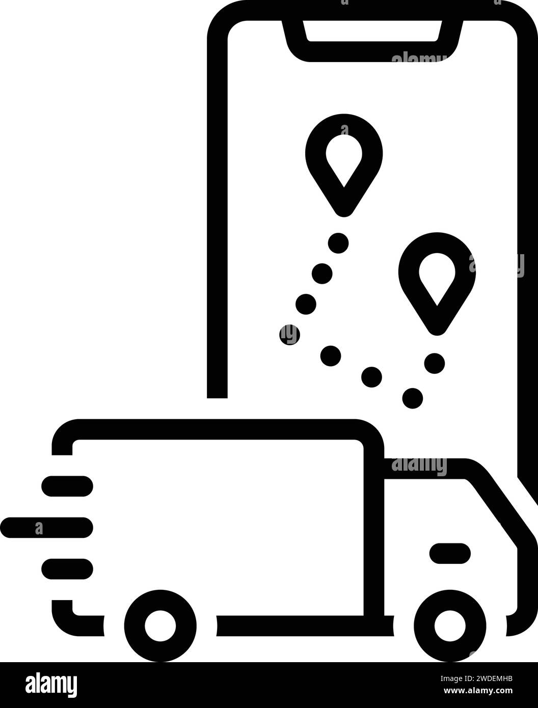 Icon for route planning,route Stock Vector Image & Art - Alamy