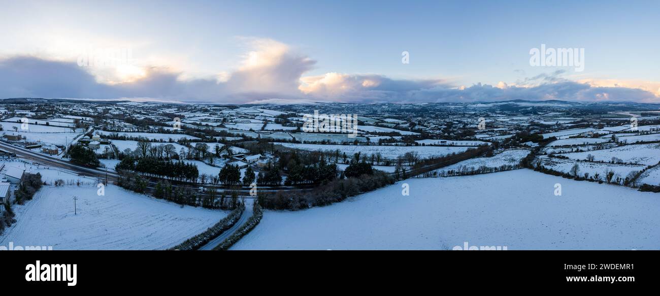 Snow covered landscape in Donegal Stock Photo - Alamy
