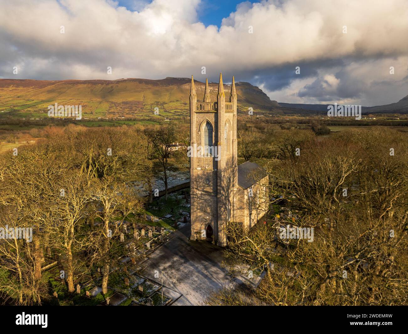 St. Columba's Catholic Church on a cold January day Stock Photo - Alamy