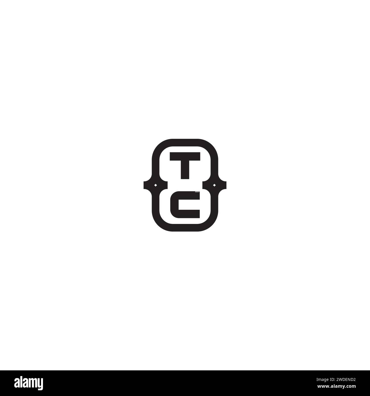 Tc letter design hi-res stock photography and images - Alamy