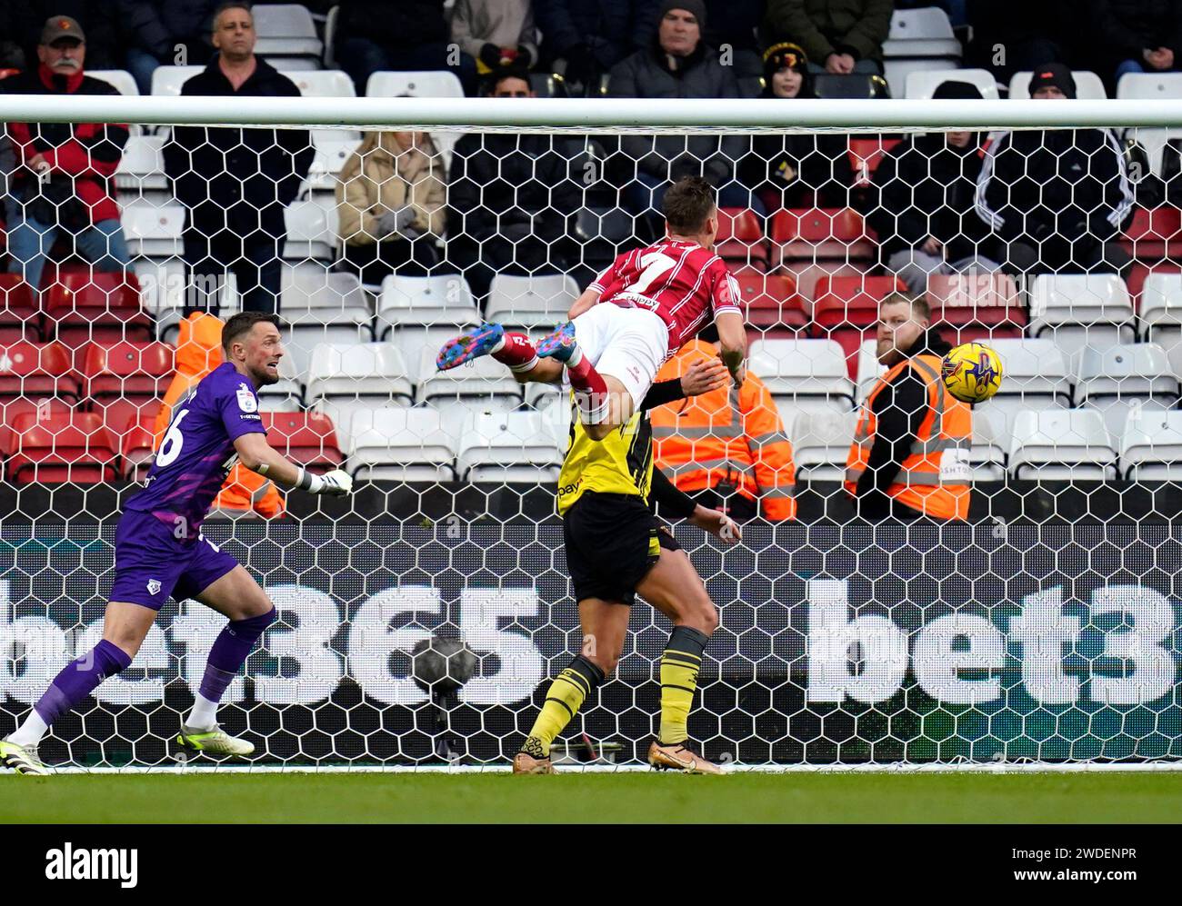 Bristol City's Scott Twine scores their side's first goal of the game ...