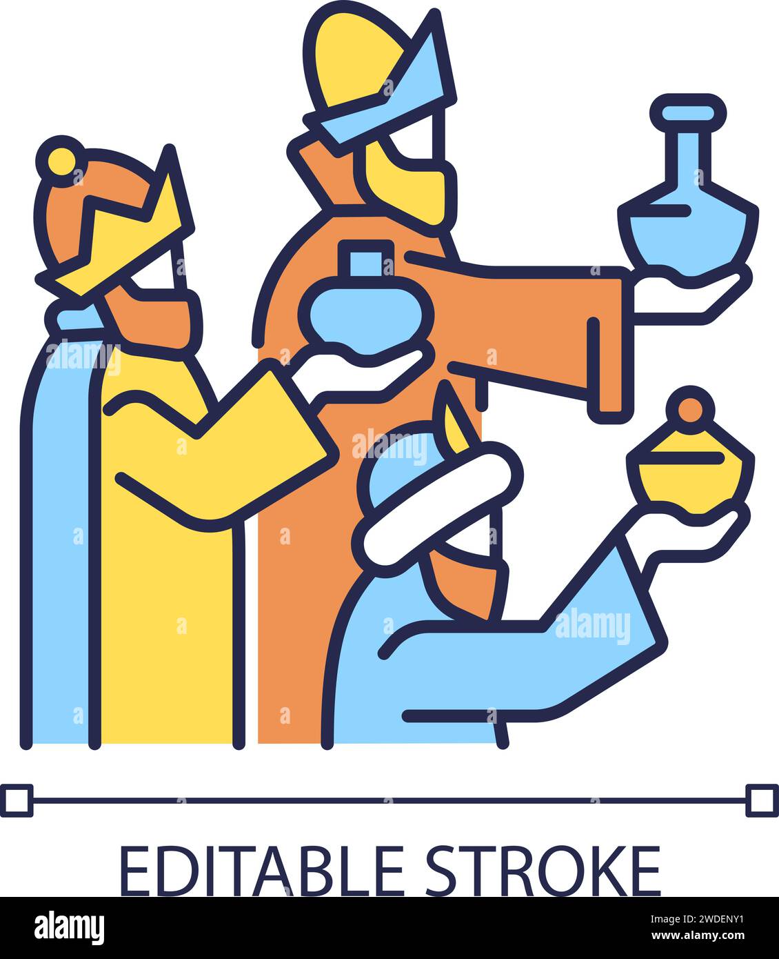 Epiphany wise men Cut Out Stock Images & Pictures - Alamy