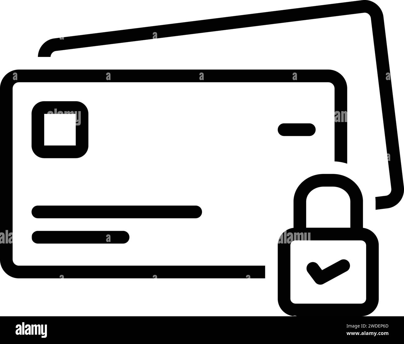 Icon for secured payment Stock Vector Image & Art - Alamy