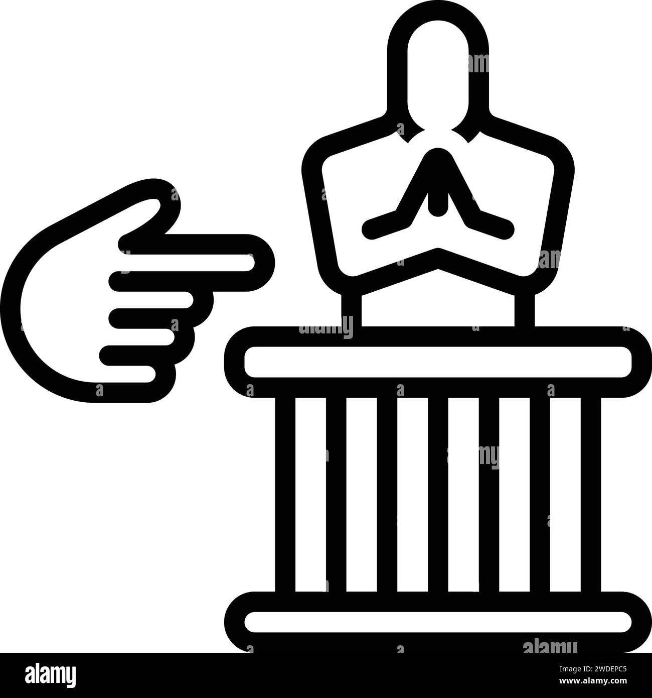 Criminal witness Stock Vector Images - Alamy