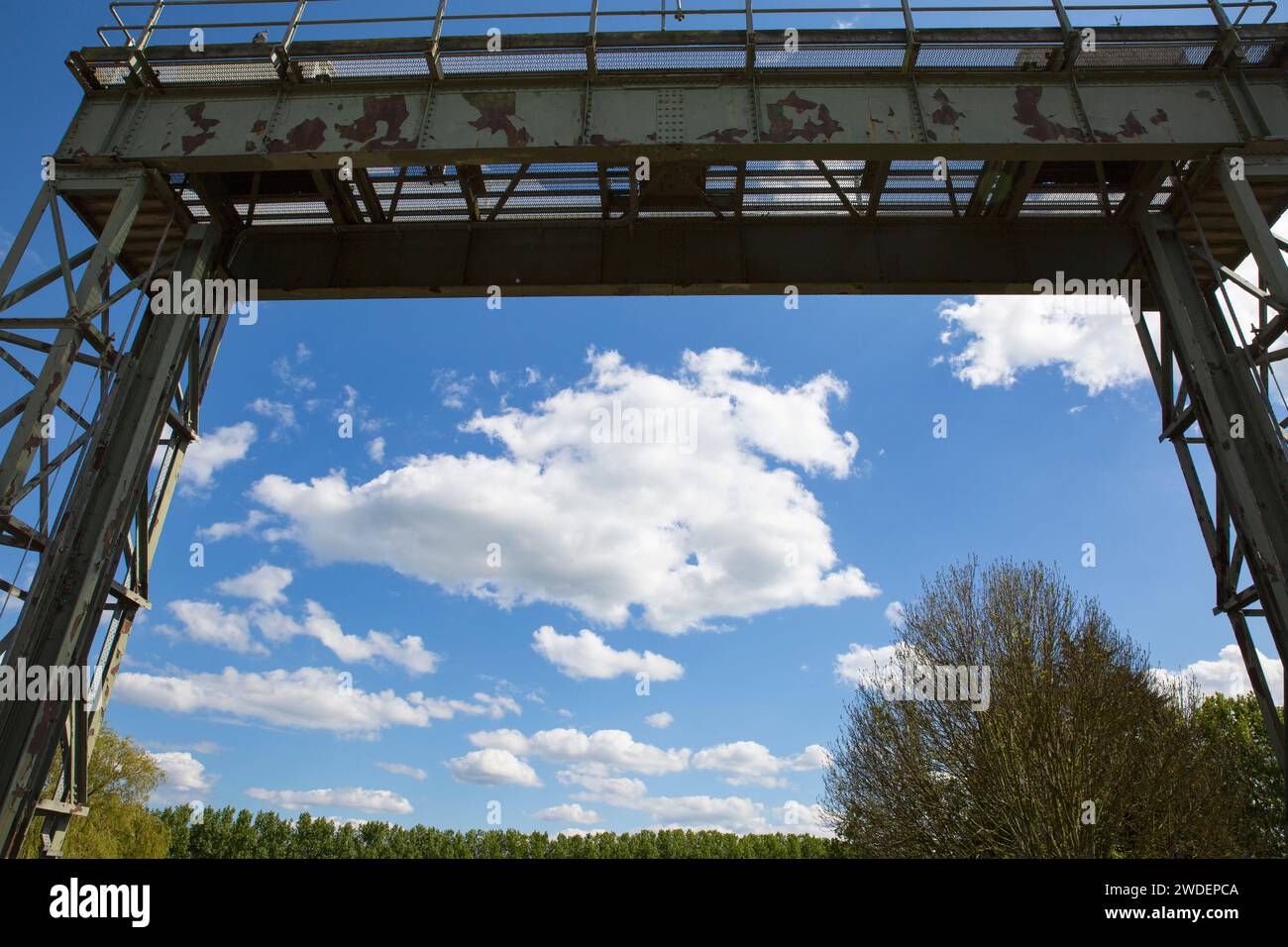 A view of Denver Sluice water management complex on the Great Ouse ...
