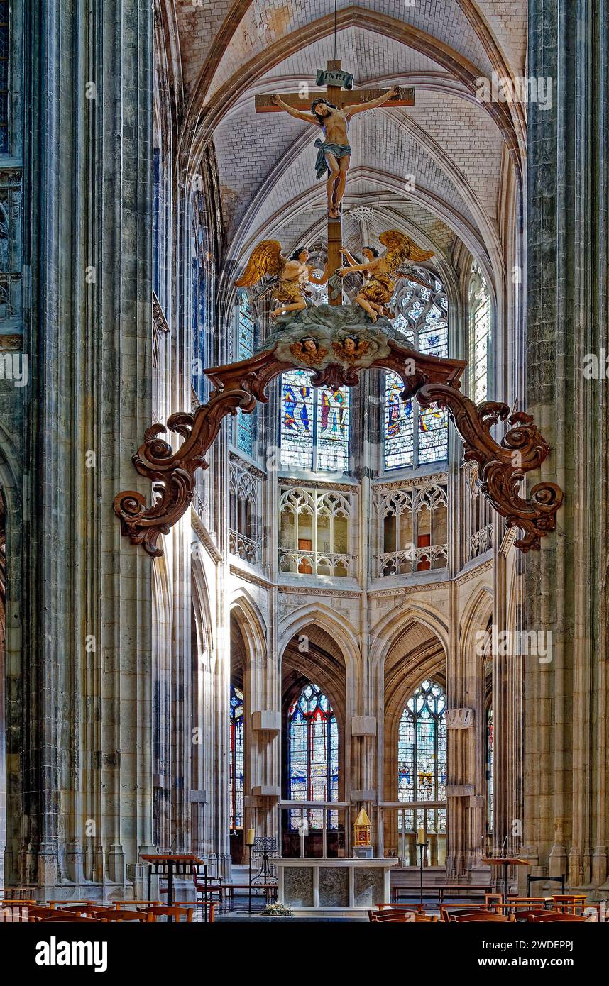 St maclou catholic church hi-res stock photography and images - Alamy