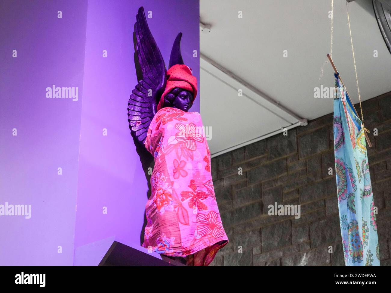 An angel on display at the wake of of Kids Company founder Camila ...