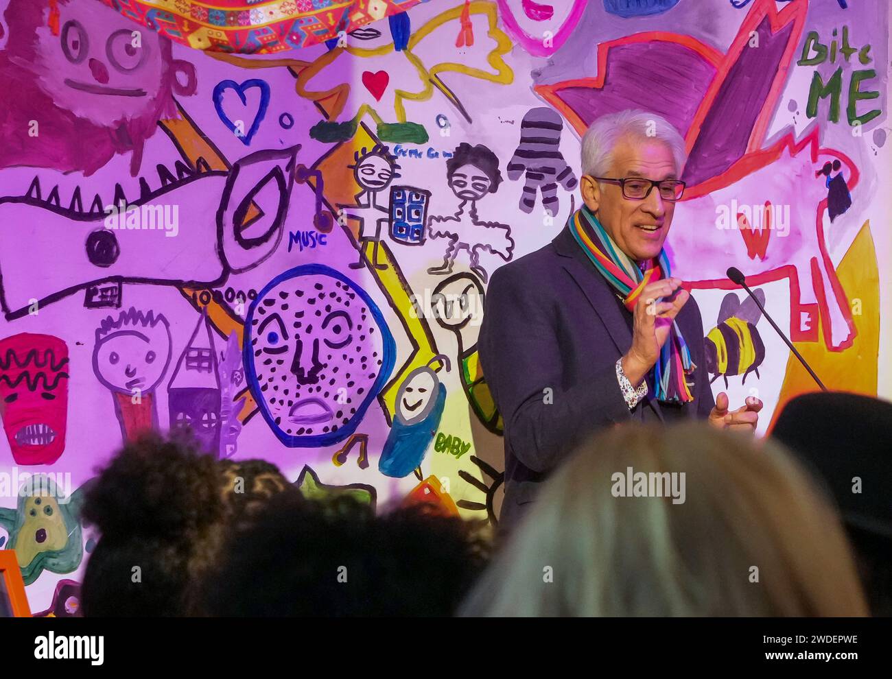 Steve Chalke speaking at the wake of of Kids Company founder Camila ...