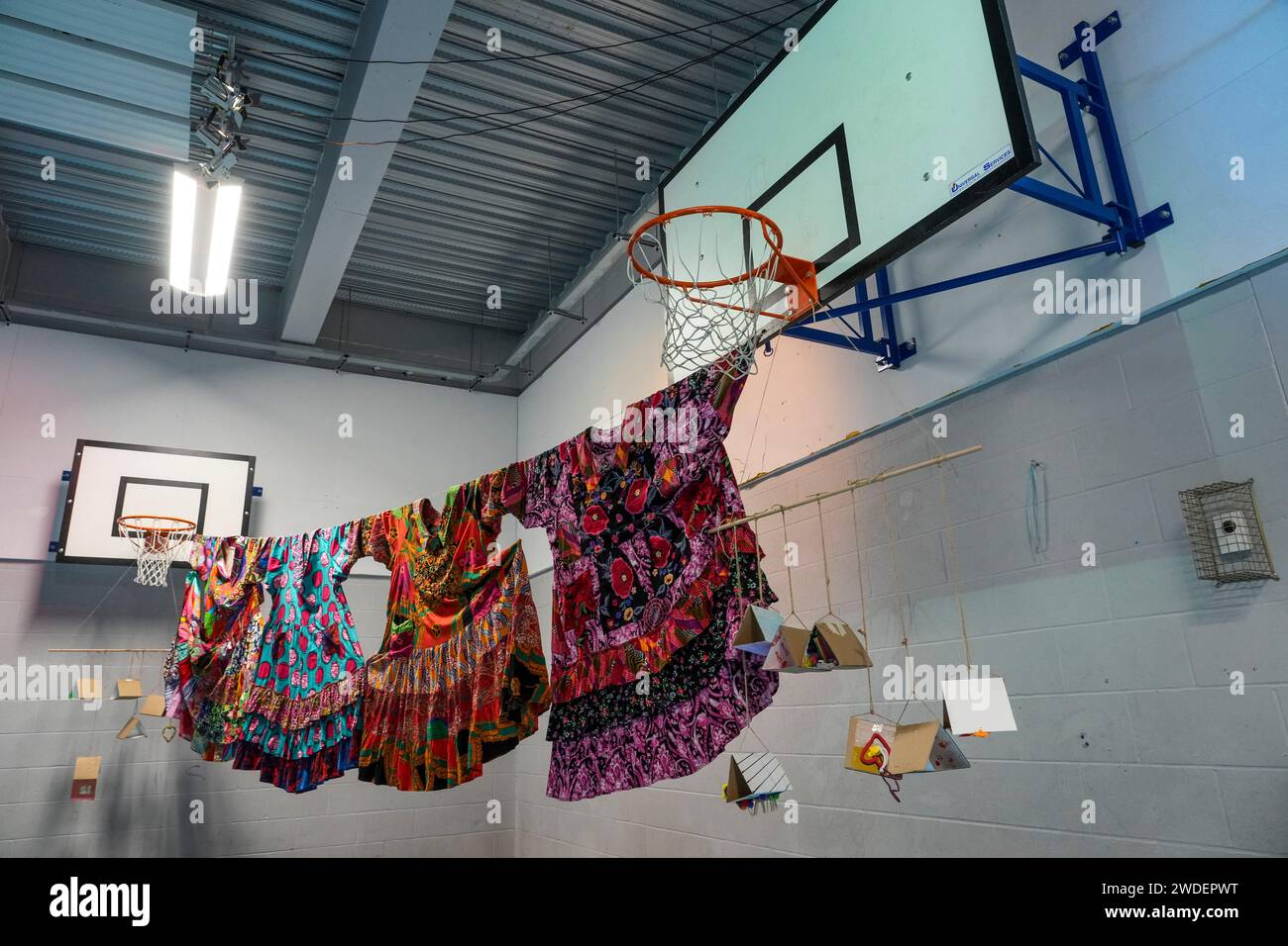 Dresses owned by Kids Company founder Camila Batmanghelidjh on display ...
