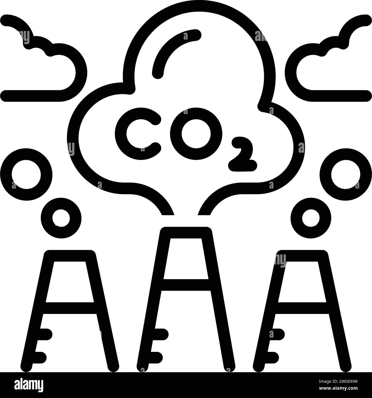 Reduce co2 emission Stock Vector Images - Alamy