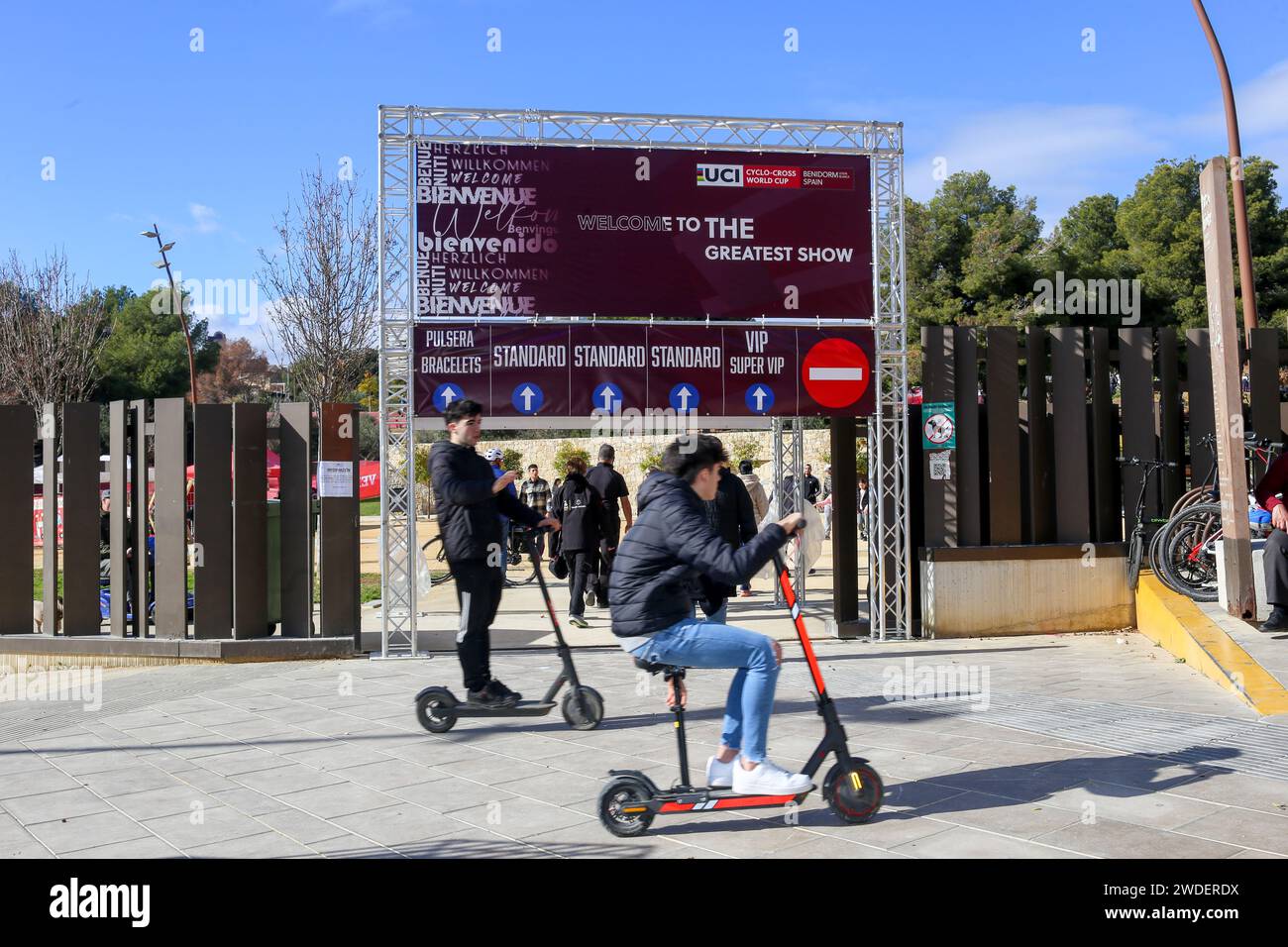Benidorm, Spain, January 20th, 2024: General view of the entrance to ...