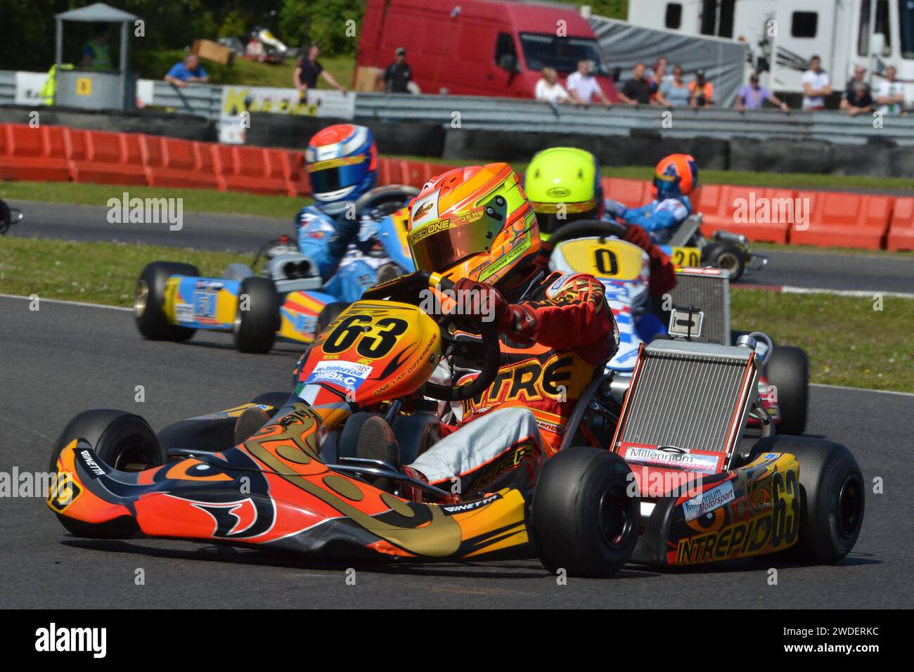 Mercedes F1 driver George Russell seen here in his early karting career ...