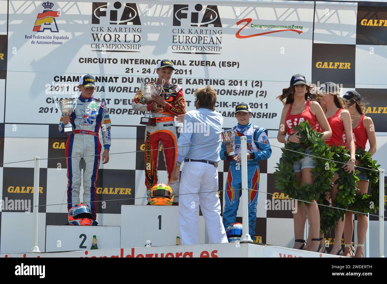 Mercedes F1 driver George Russell seen here in his early karting career ...