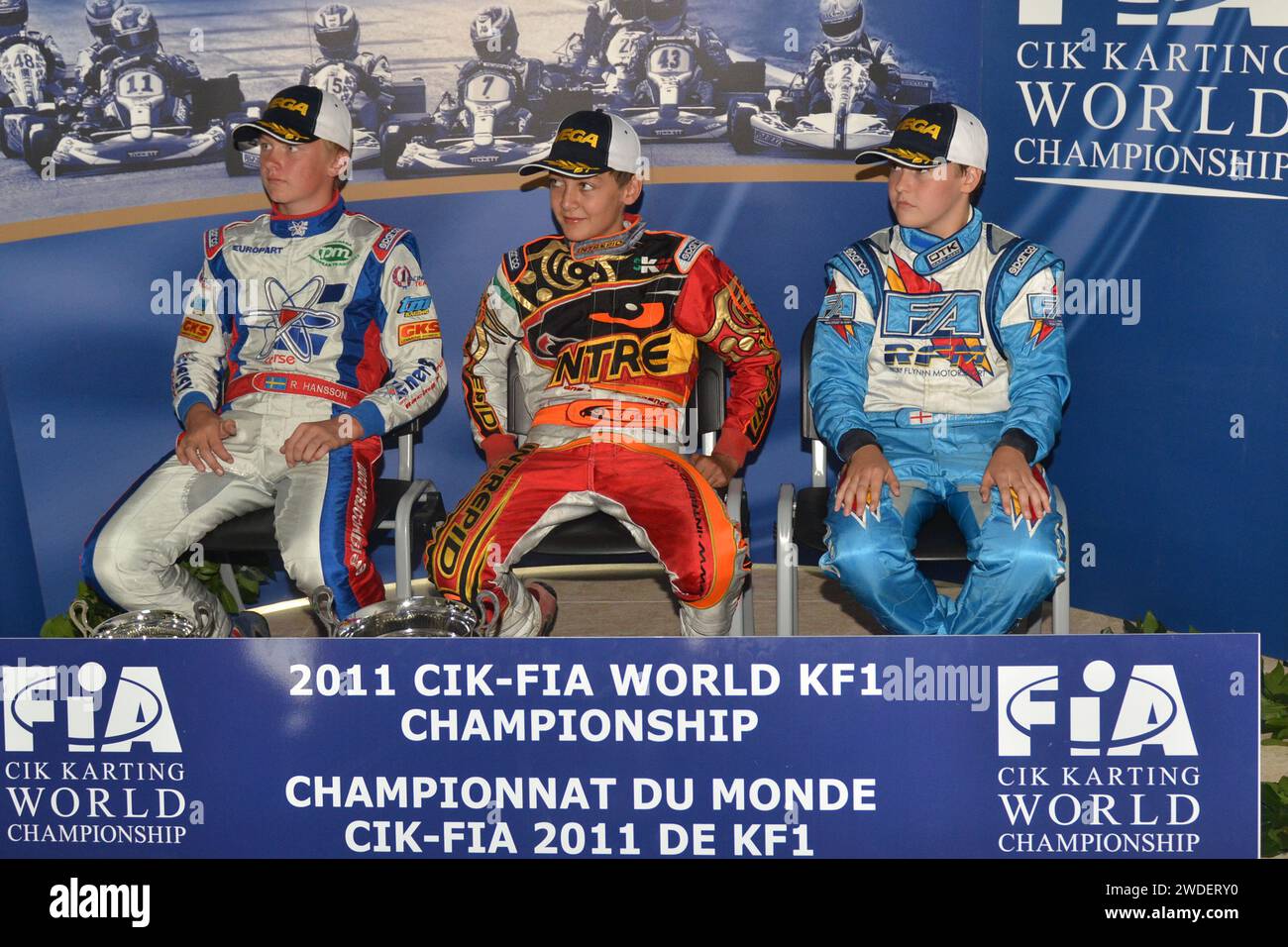 Mercedes F1 driver George Russell seen here in his early karting career ...