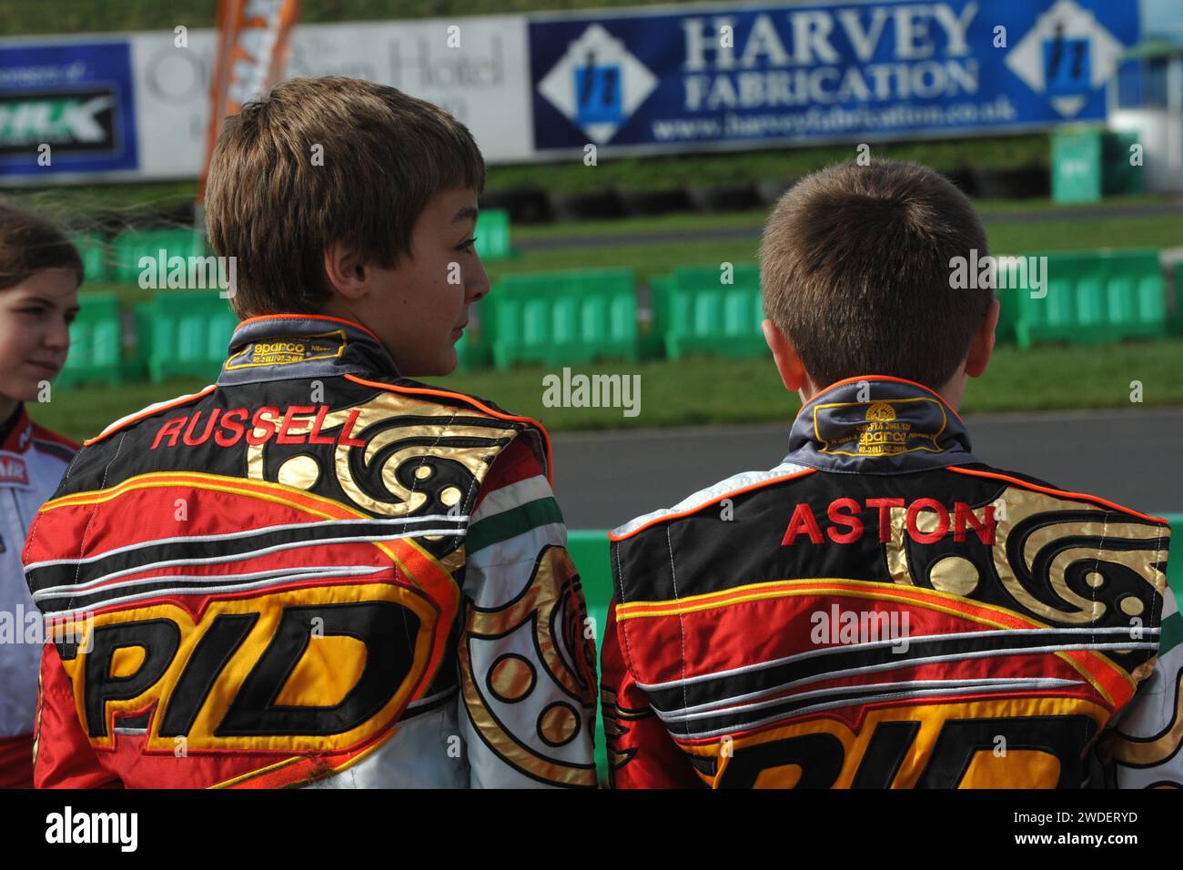 Mercedes F1 driver George Russell seen here in his early karting career ...