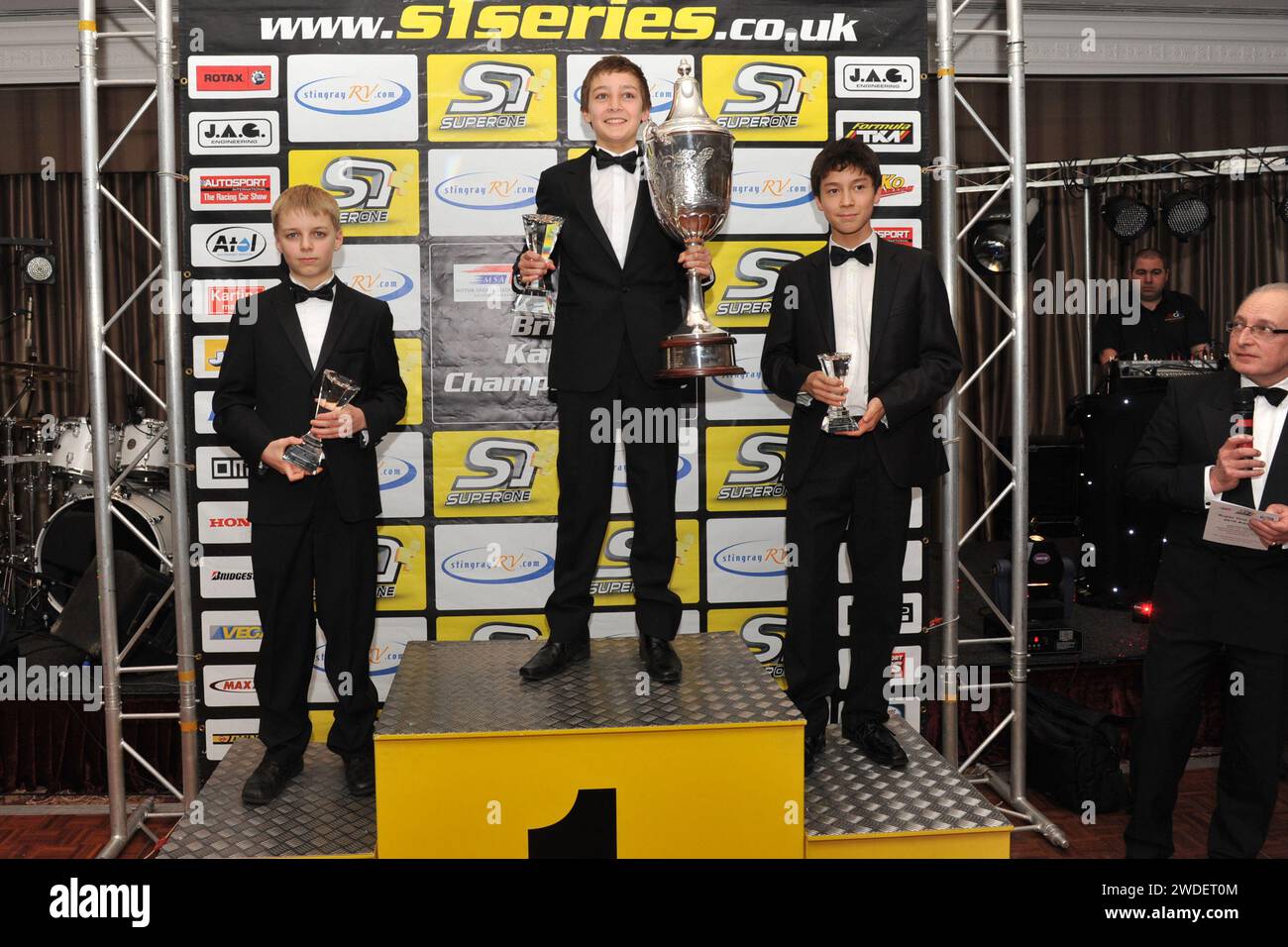 Mercedes F1 driver George Russell seen here in his early karting career ...