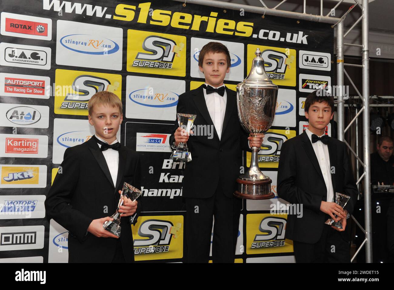 Mercedes F1 driver George Russell seen here in his early karting career ...