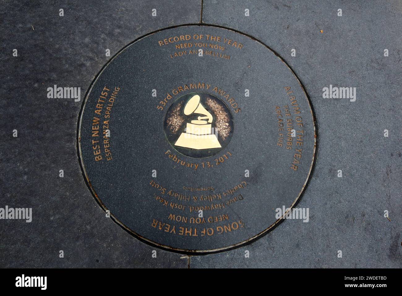 Los Angeles, California: The Grammy Walk of Fame - 53rd Grammy Awards ...